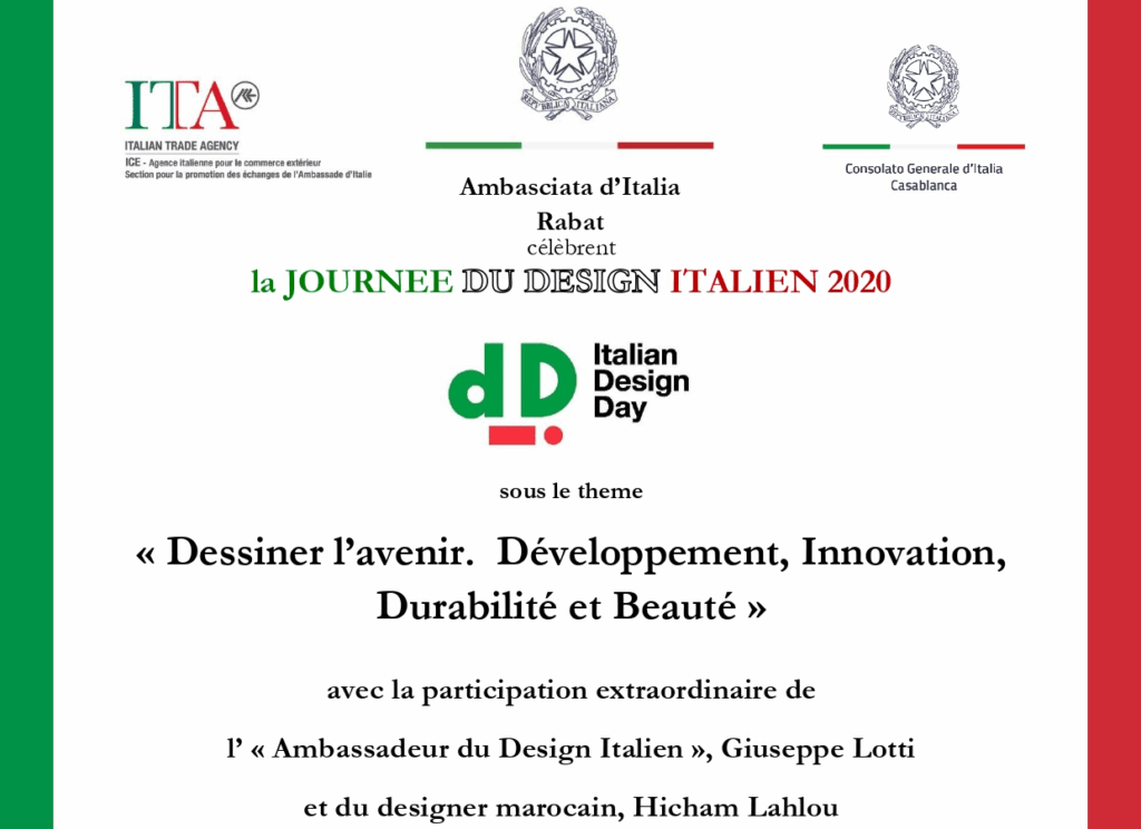 3éme édition des Italian Design Day par l’ambassade d’Italie à Rabat ...